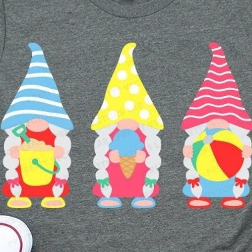 Summer Gnomes SVG. PNG. Cricut Cut Files Silhouette. Layered. - Etsy