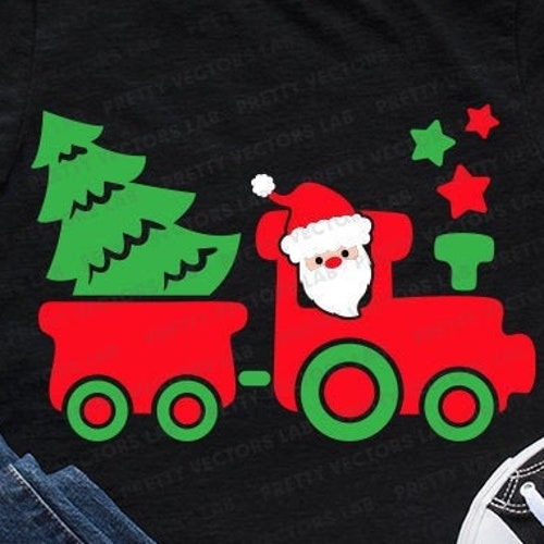 Christmas Train Svg Santa Svg Christmas Tree Svg Dxf Eps | Etsy
