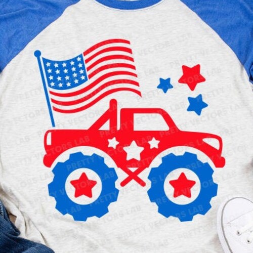 4th of July Truck Svg Patriotic Svg USA Truck Back Cut File - Etsy