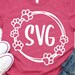 Paw Svg Paw Print Circle Cut File Paws Frame Clipart Dog | Etsy