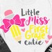 Little Miss First Grade Cutie Svg Back to School Svg 1st | Etsy