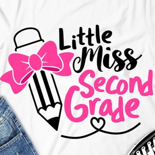 2nd Grade SVG Back to School School Cut File School Shirt - Etsy