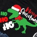 Christmas Dinosaur Svg Merry Christmas Svg Santa Dino Svg | Etsy
