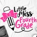 Little Miss Fourth Grade Svg Back To School Svg 4th Grade | Etsy