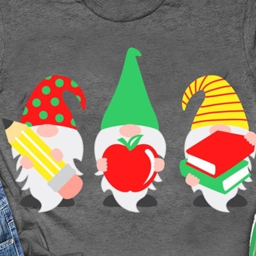 Back to School Gnomes Svg School Cut Files Gnome Svg - Etsy