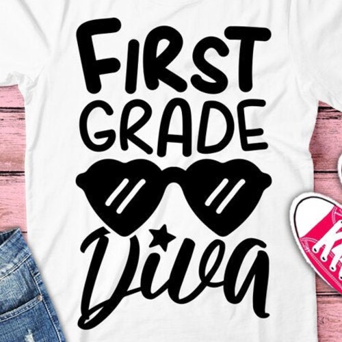 First Grade Svg Back to School Svg 1st Grade Svg Dxf Eps - Etsy