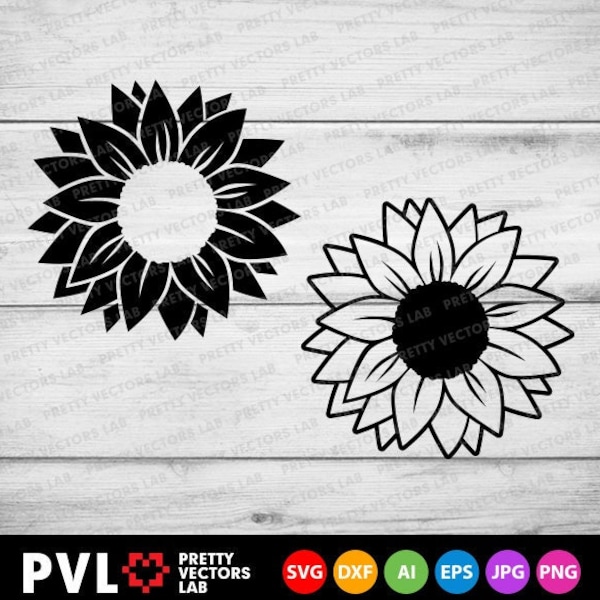 Sunflower Stencil - Etsy