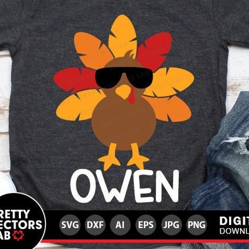 Boy Turkey Svg Thanksgiving Svg Dxf Eps Png Fall Cut Files - Etsy