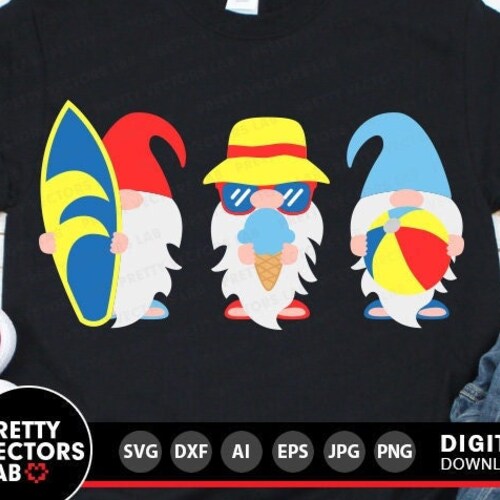 Gnomes SVG Beach Gnome SVG Summer Gnome SVG Files for - Etsy