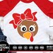 Turkey Face Svg, Girl Turkey With Bow Svg, Thanksgiving Svg, Dxf, Eps ...