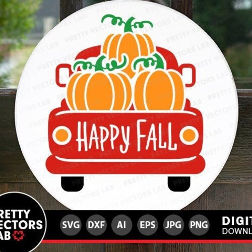 Pumpkin Truck Svg Old Truck Back Svg Fall Cut Files Kids - Etsy