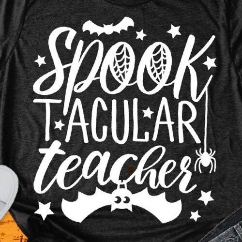 Teacher Halloween Svg Teacher of Spooktacular Students Svg | Etsy