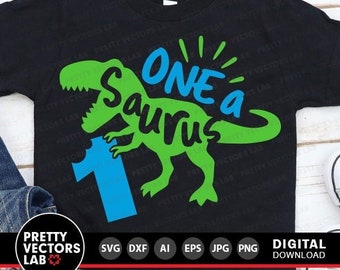 One-a-saurus SVG PNG Cut File Dino 1 SVG Dinosaur First - Etsy