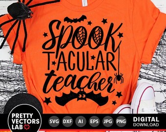 Funny Halloween SVG One Spooktacular Teacher Svg Png Jpeg Dxf - Etsy