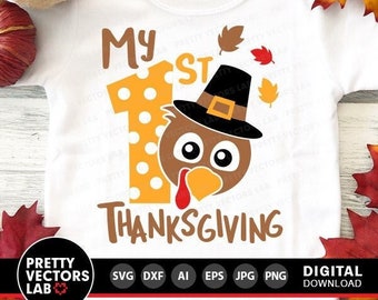 My First Thanksgiving Instant Digital Download Svg, Png, Dxf, and Eps ...