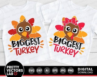 Brother Sister Turkey Svg - Etsy