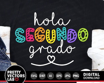 Hola Segundo Grado Hola Segundo Grado SVG First Day of - Etsy