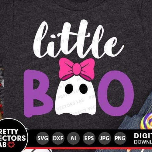 Cute Ghost Svg Halloween Cut Files Little Ghosts With Bow - Etsy