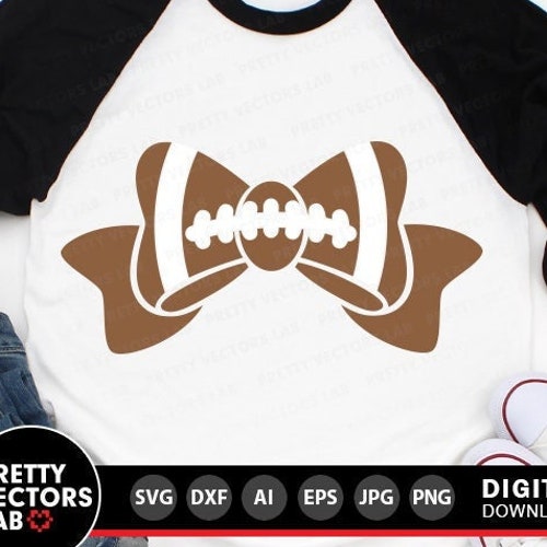 Football Bow Svg Football Svg Girls Cut Files Football - Etsy