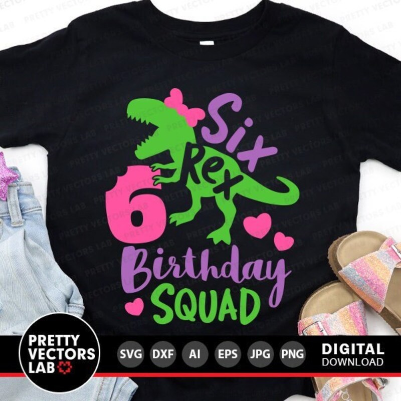 Six a Saurus - Etsy