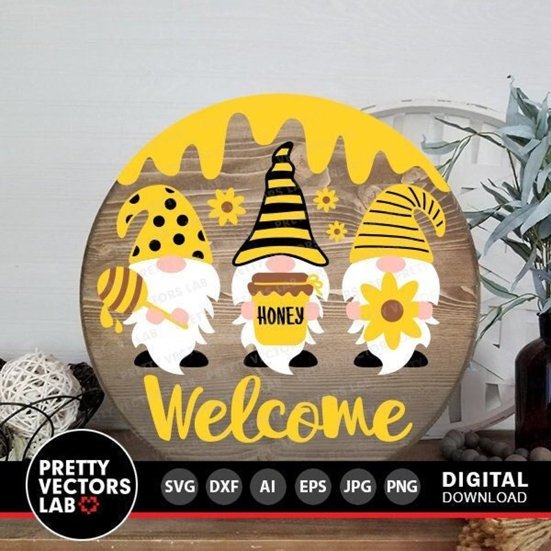 Gnome Bee Svg - Etsy