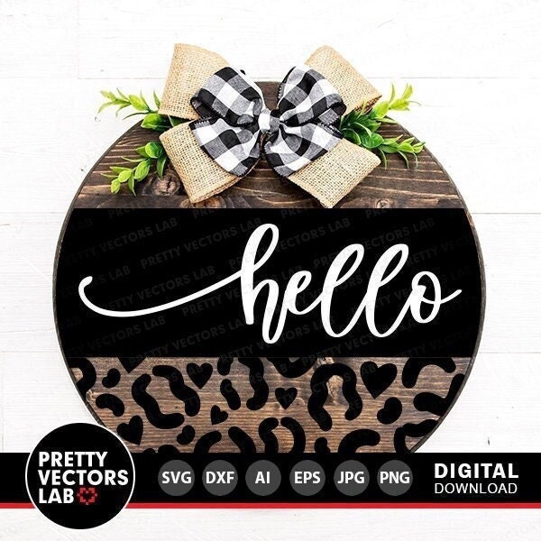 Welcome Leopard Sign - Etsy