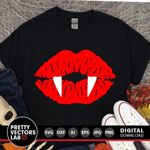Vampire Mouth Svg - Etsy