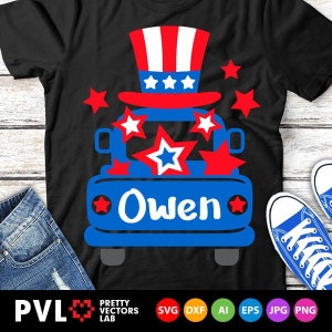 4th of July Svg Patriotic Truck Svg USA Old Truck Svg | Etsy