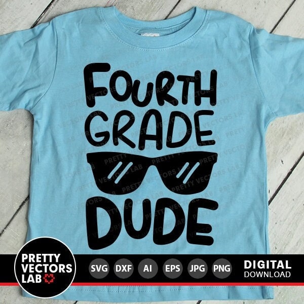 4th Grade Boy Svg - Etsy