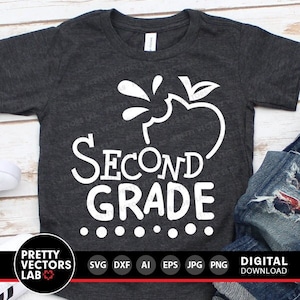 Second Grade Svg, Back to School Svg, 2nd Grade Svg Dxf Eps Png ...