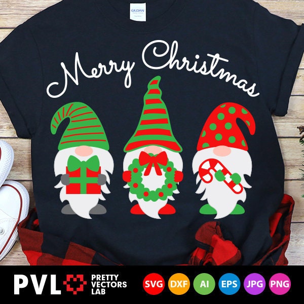 Merry Christmas Gnomes Svg Christmas Svg Gnome Svg Dxf Eps | Etsy
