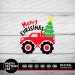 Christmas Truck Svg, Monster Truck Svg, Merry Christmas Svg Dxf Eps Png ...