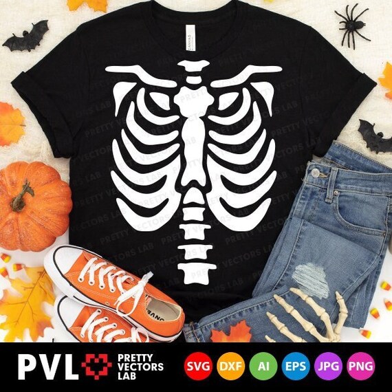 Skeleton Svg Halloween Svg Skeleton Costume Svg Dxf Eps Png | Etsy