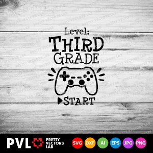 Level Third Grade Svg Back to School Svg 3rd Grade Cut | Etsy