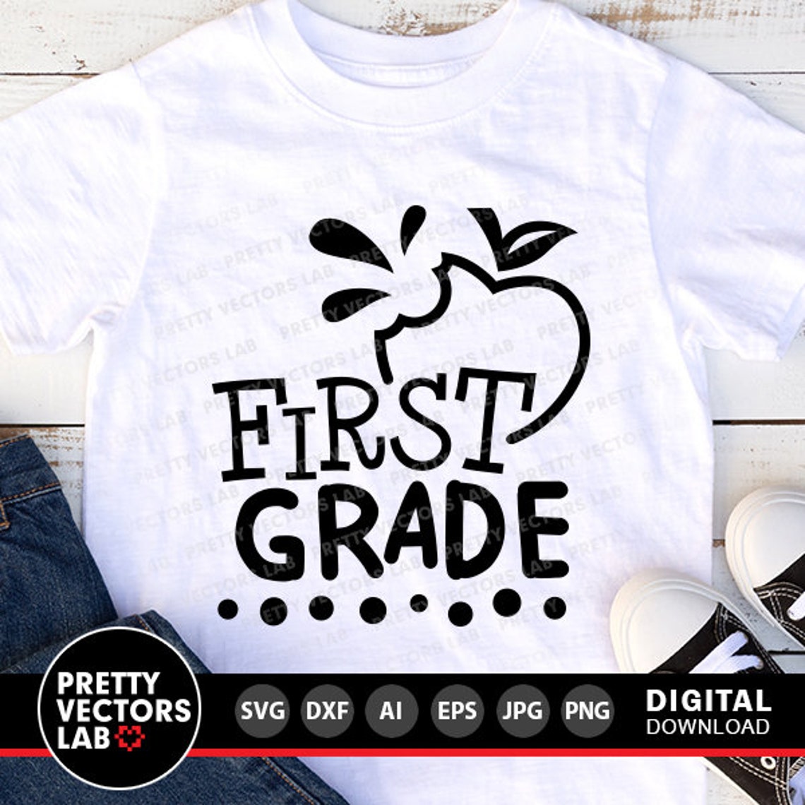 First Grade Svg Back to School Svg 1st Grade Svg Dxf Eps - Etsy