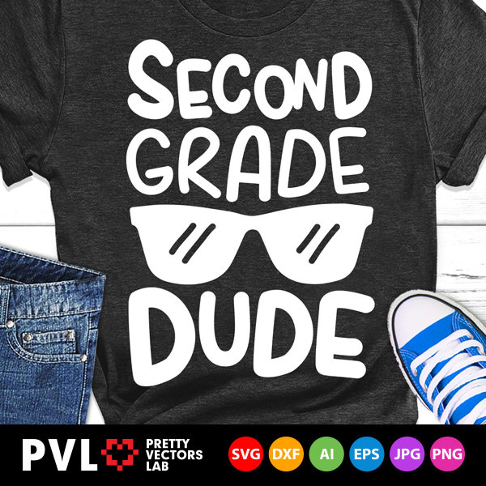 Second Grade Dude Svg Back to School Svg 2nd Grade Svg - Etsy