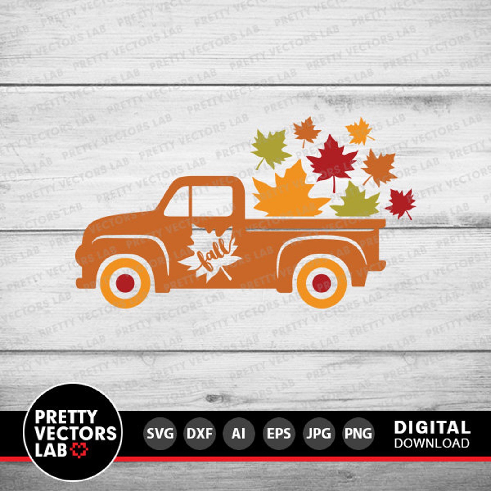Fall Truck Svg Old Truck With Leaves Cut Files Vintage Truck - Etsy