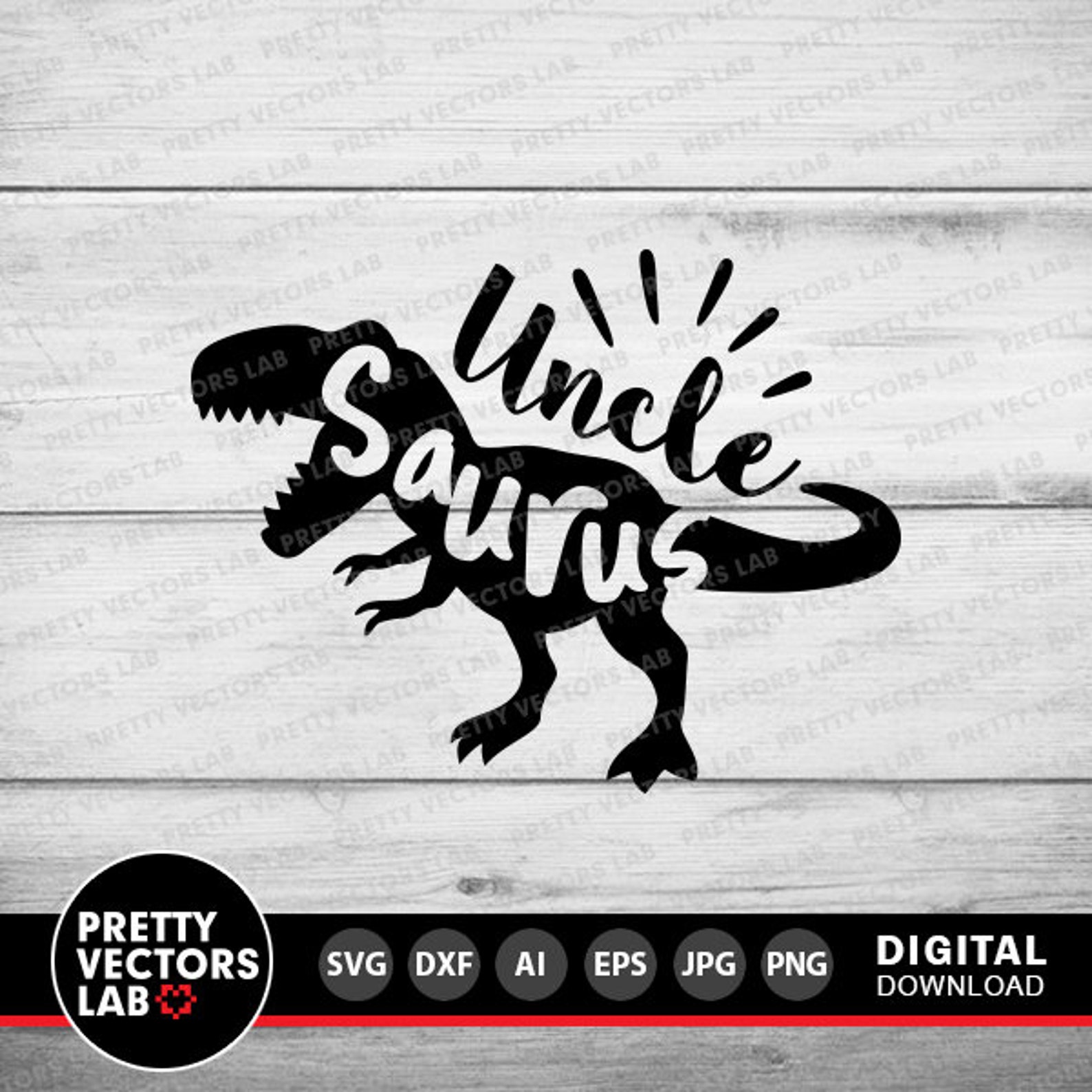 Uncle Saurus Svg T-rex Dinosaur Svg Dinosaur Uncle Svg Dxf - Etsy