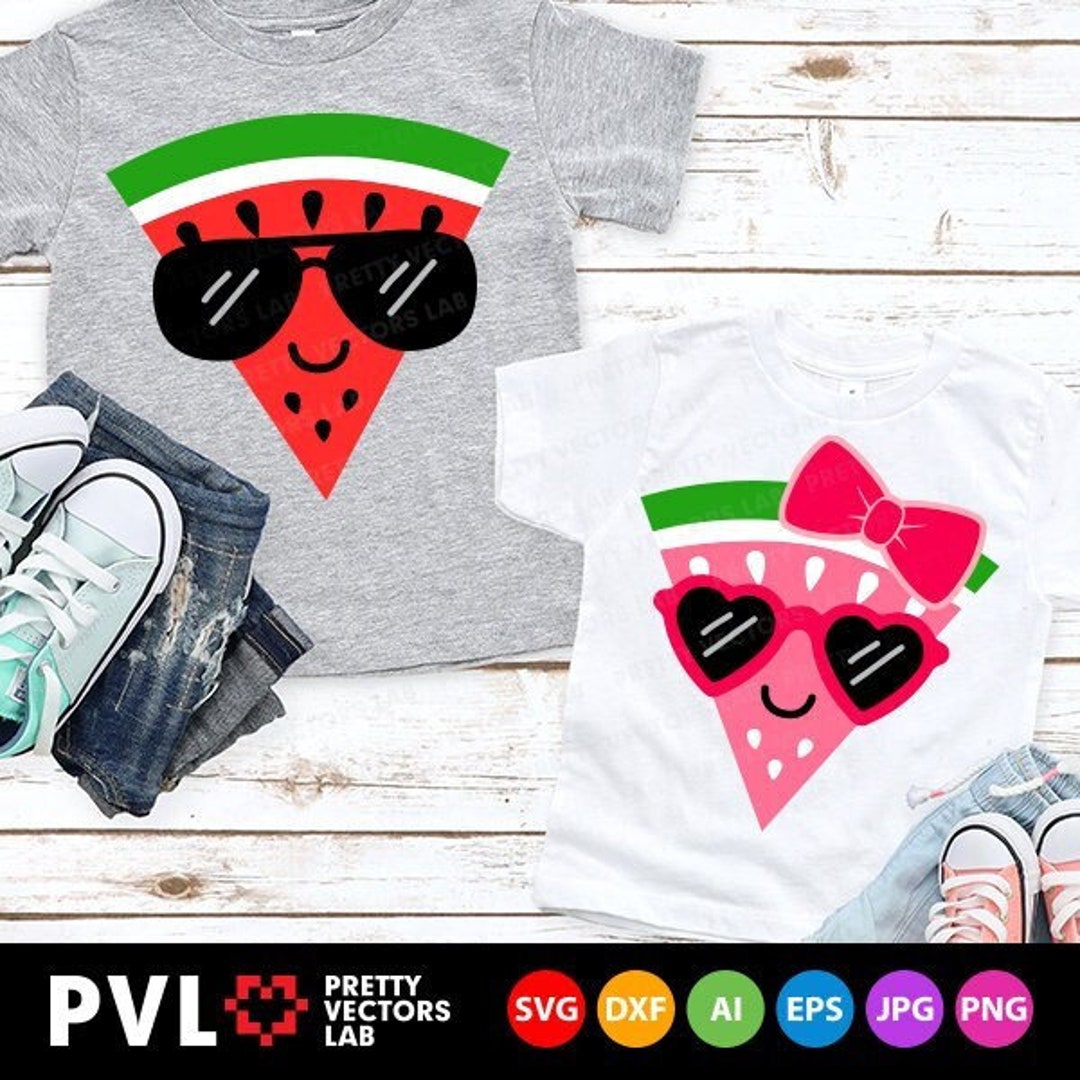 Watermelon Svg Summer Cut Files Cute Watermelons Svg Dxf Eps - Etsy
