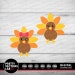 Turkey Svg, Girl Boy Turkey Svg, Thanksgiving Svg Dxf Eps Png, Kids Cut ...