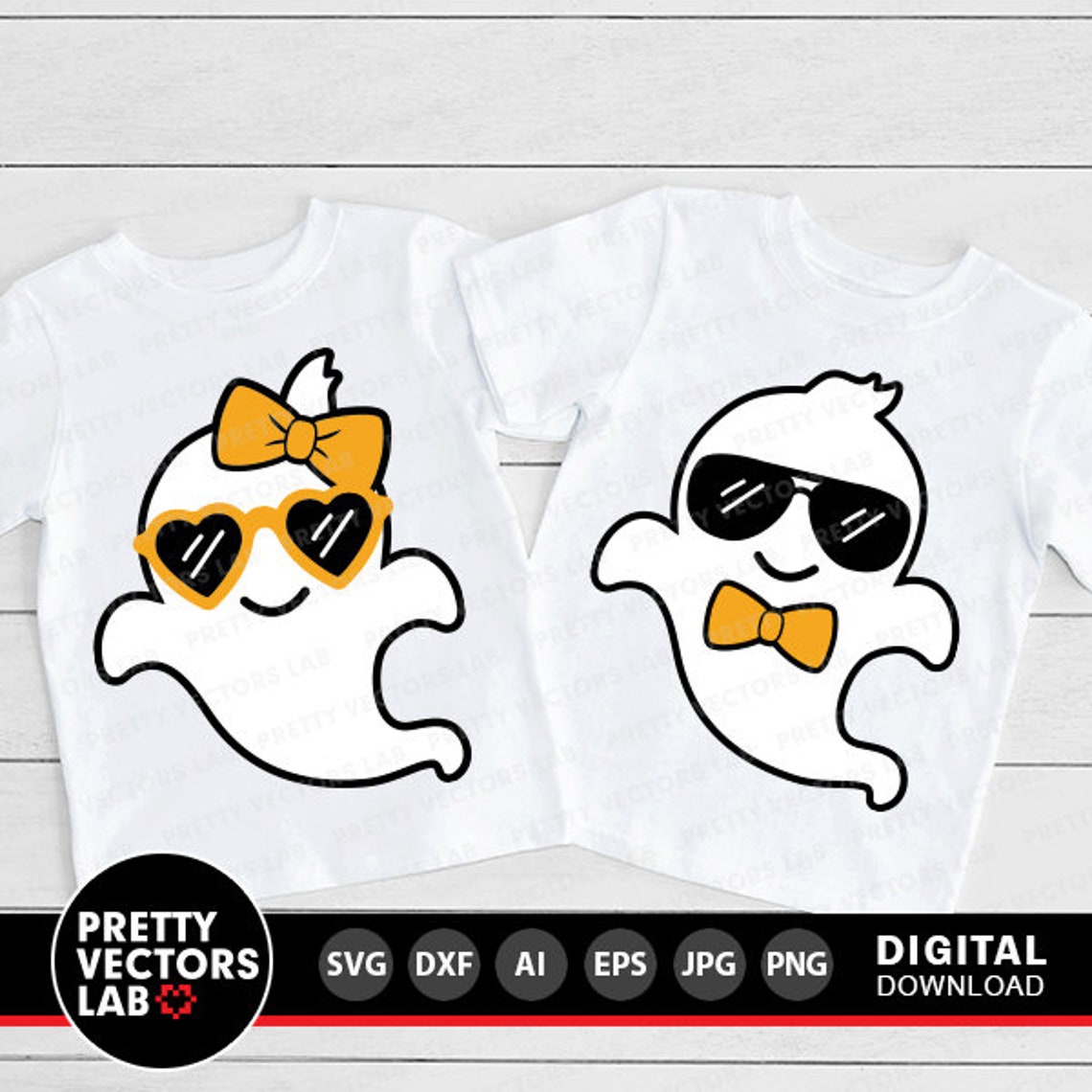 Cute Ghosts Svg Halloween Cut Files Kids Svg Dxf Eps Png - Etsy