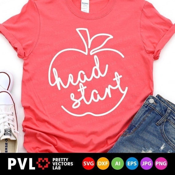 Head Start Svg School Cut Files Back to School Svg Teacher - Etsy