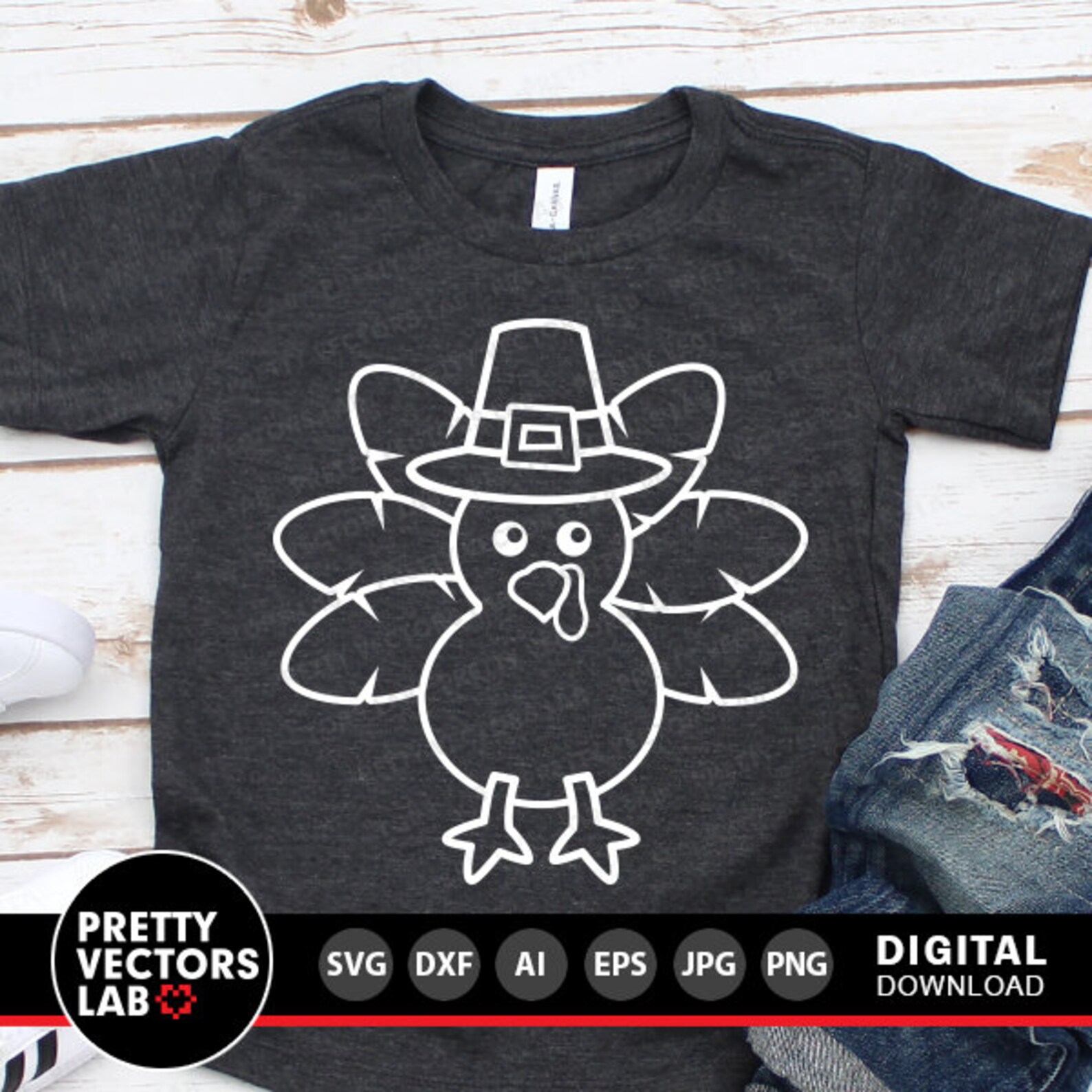 Turkey Svg, Turkey Outline Svg, Thanksgiving Svg, Dxf, Eps, Png, Kids ...
