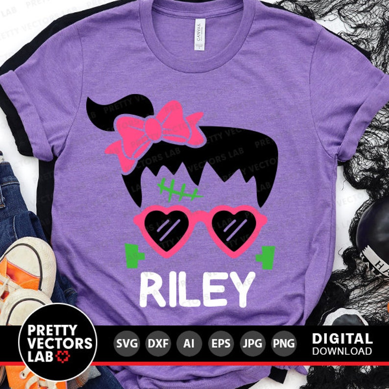 Girl Halloween Svg, Cool Monster Svg Dxf Eps Png, Frankenstein Svg ...