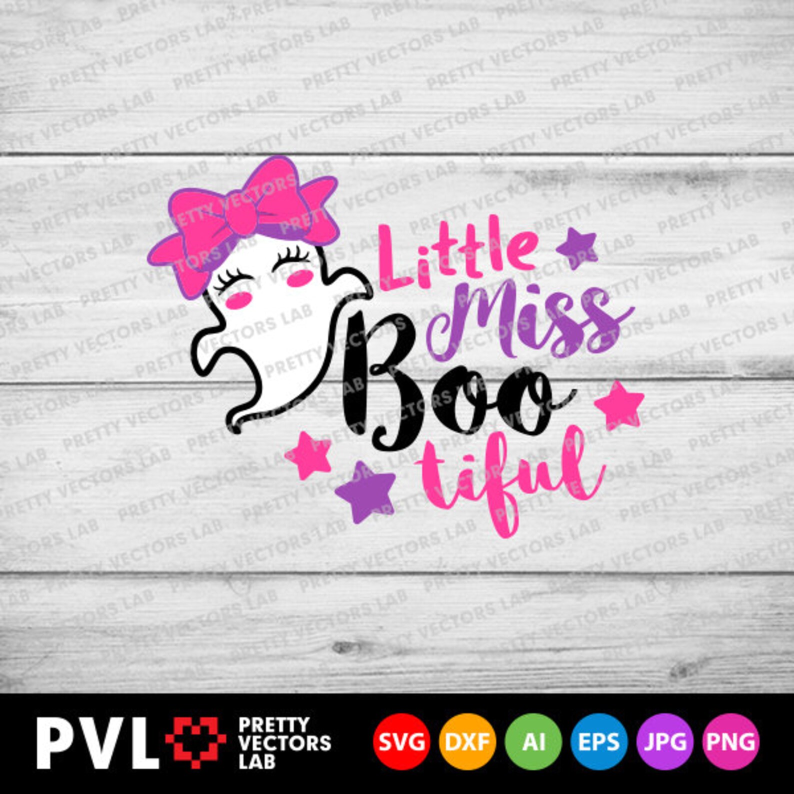 Little Miss Bootiful Svg Girl Halloween Svg Cute Ghost Svg | Etsy