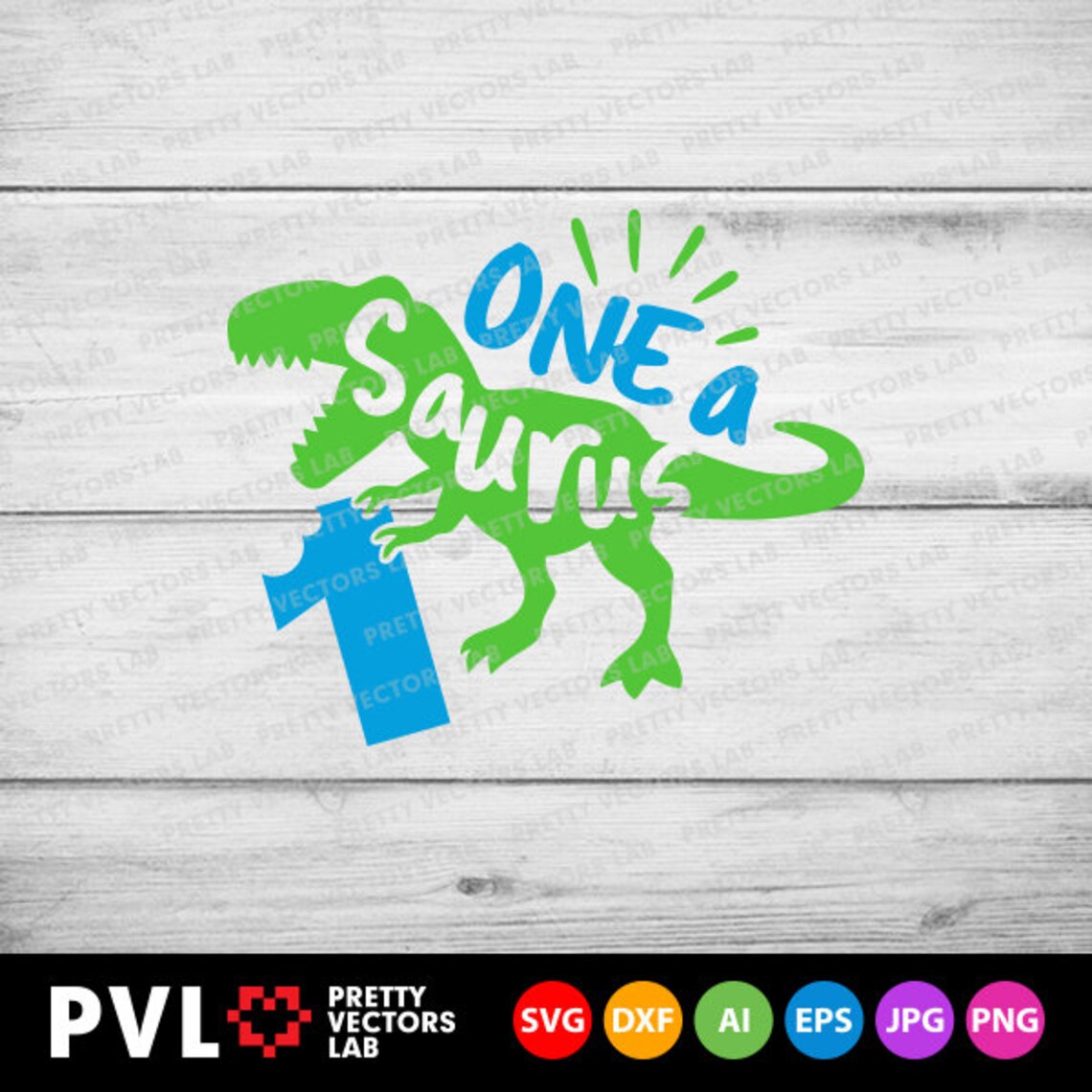 Dinosaur Birthday Boy Svg One a Saurus Svg 1st Birthday Svg - Etsy