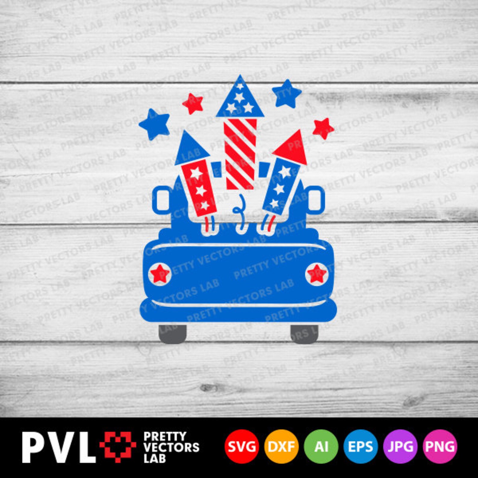 4th of July Svg Patriotic Truck Svg American Truck Cut File - Etsy