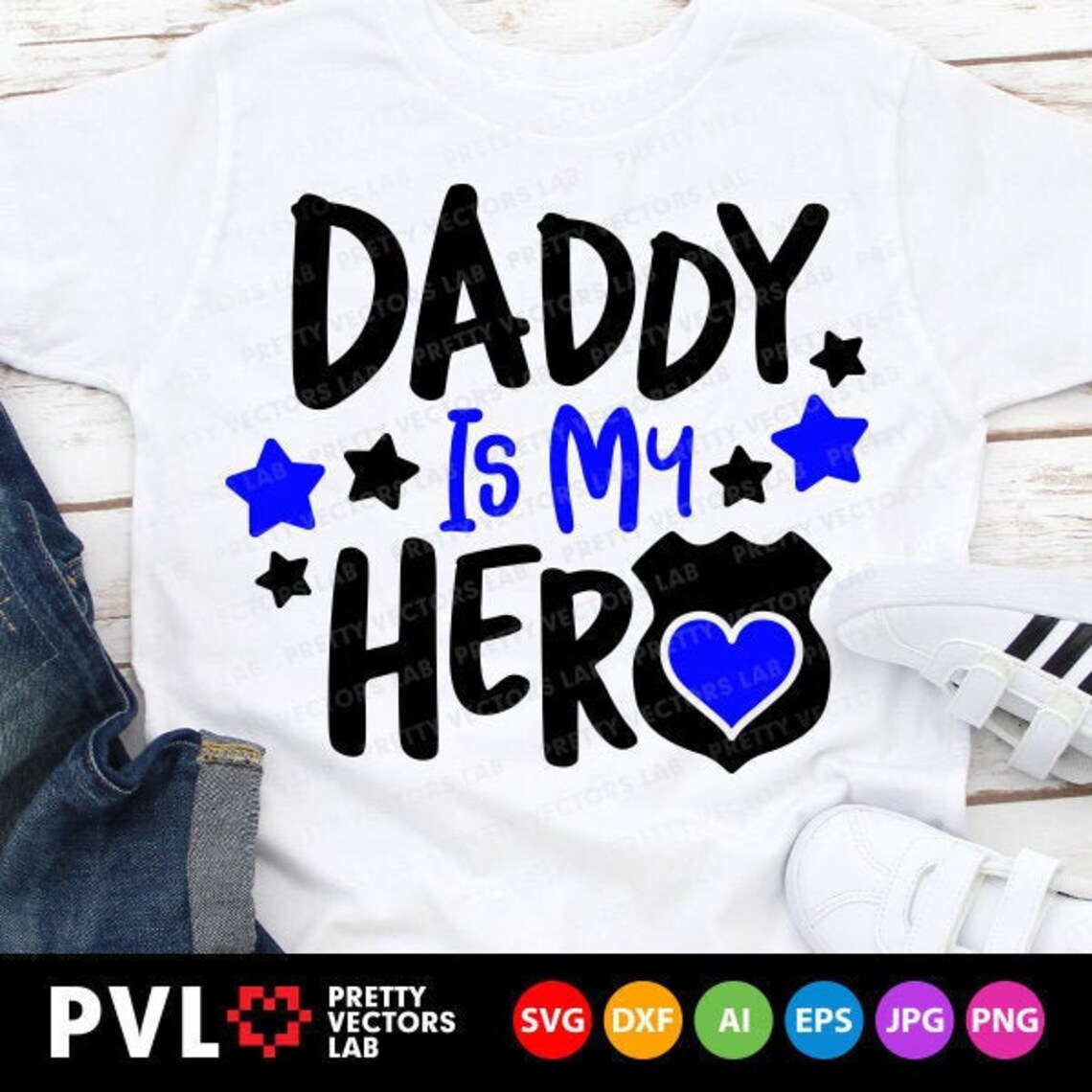 Daddy is My Hero Svg Father's Day Svg Dad Quote Cut - Etsy