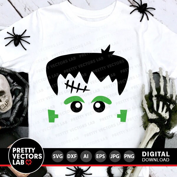 Halloween Svg, Little Monster Svg, Dxf, Eps, Png, Frankenstein Svg ...