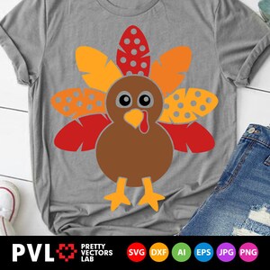 Turkey Svg Thanksgiving Svg Dxf Eps Png Fall Cut File | Etsy